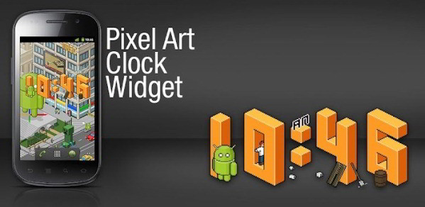 Pixel Art Clock Widget para Dispositivos Android ~ Sector Móvil ...