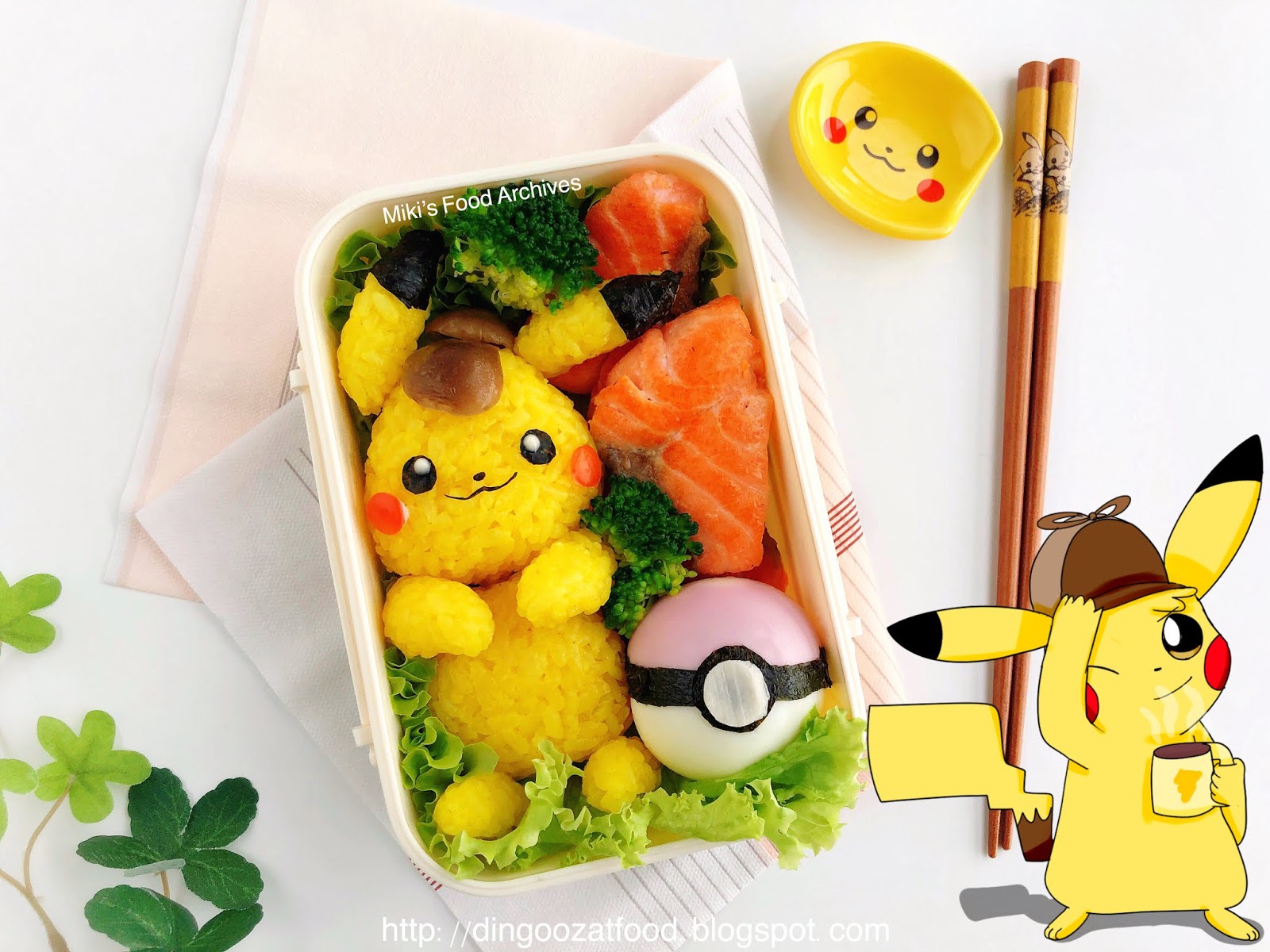 Miki's Food Archives : Detective Pikachu Bento/ Lunchbox 名侦探皮卡丘便当 [名探偵 ...
