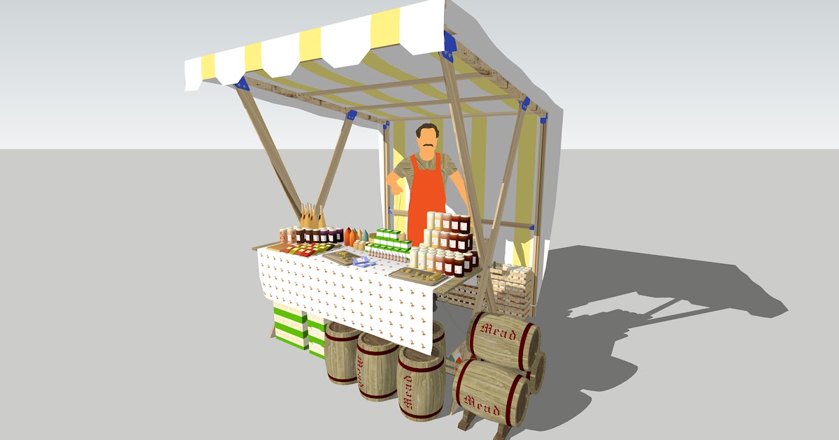 SketchUp 3D Challenge: Winner Announcement: Challenge #219: Market Stall