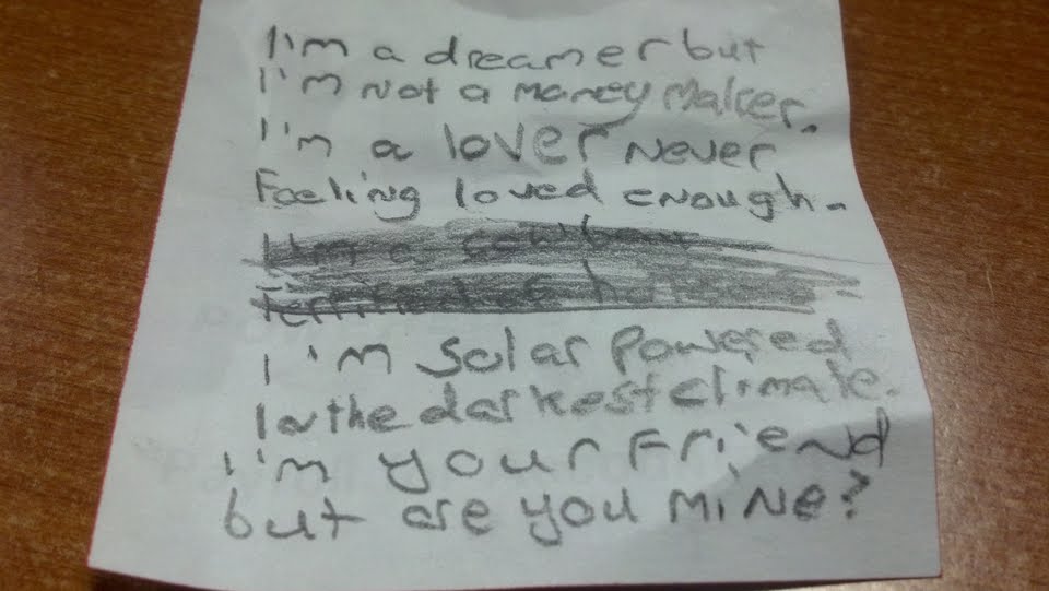 Nice Old Spice: Scribblings on a Post-It Note