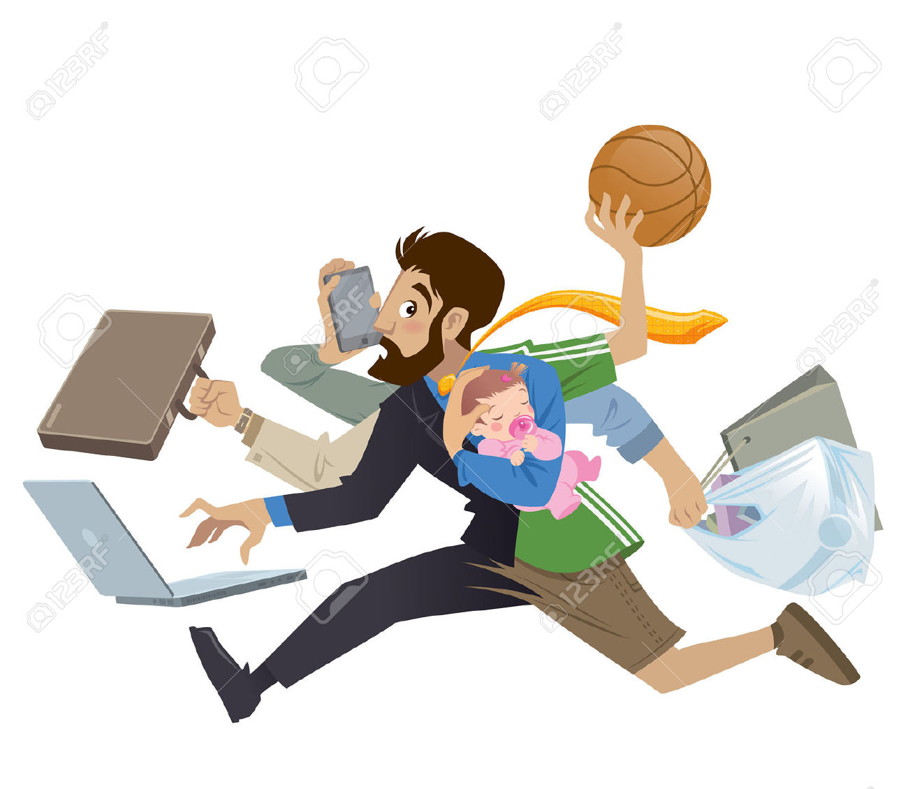 HAPPINESS: BUSY PEOPLE