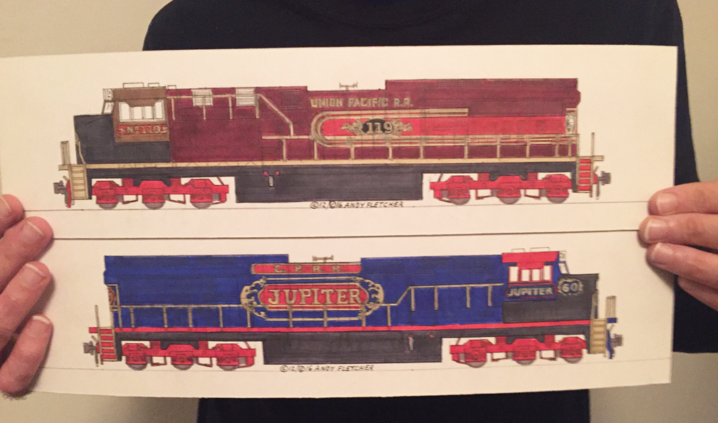 Andy Fletcher Blog-: Union Pacific 119 and Central Pacific Jupiter on ...