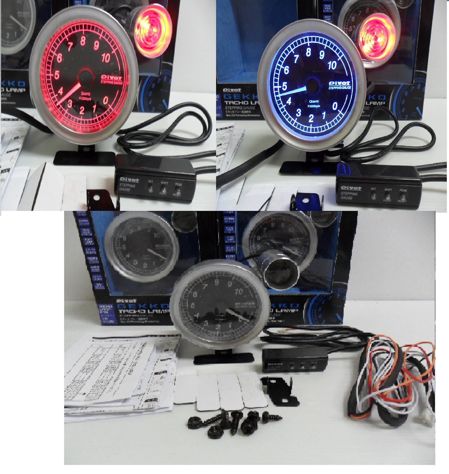 AutoVec Trading Singapore: Pivot RPM Meter with Shift Lamp & Controller 3.5