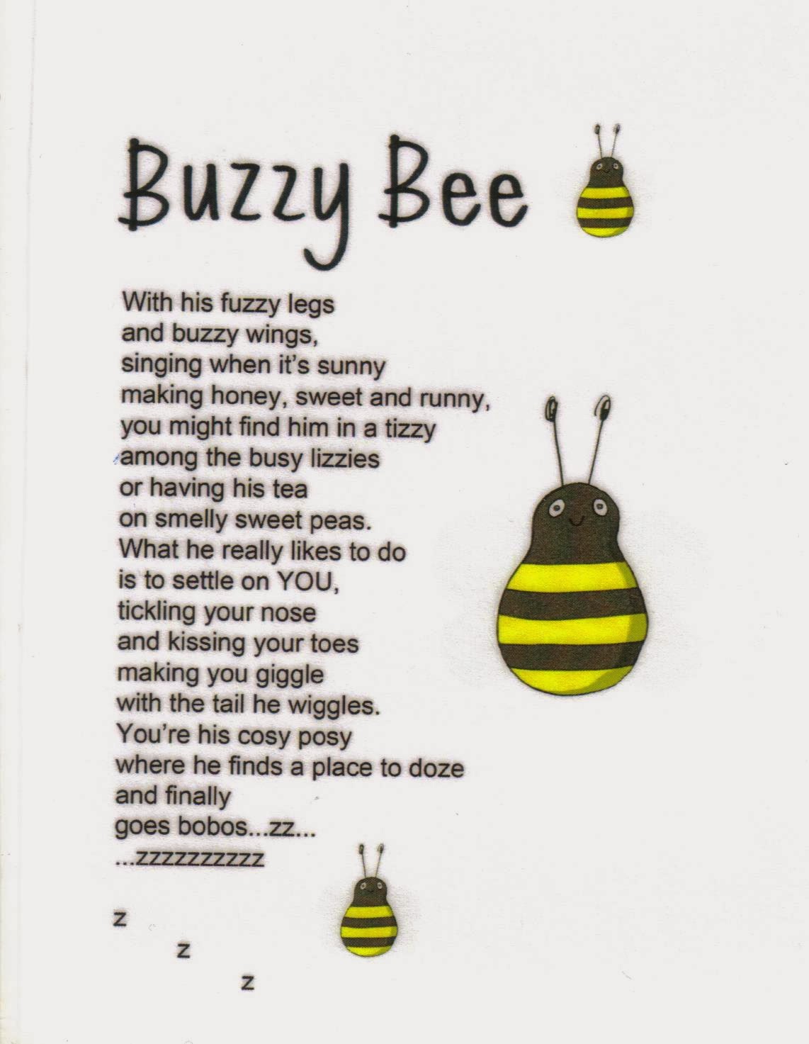 All Write : Buzzy Bee