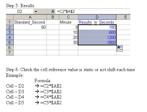 sharing: How To Make Cells Reference in Spreadsheet Excel Become Static ...