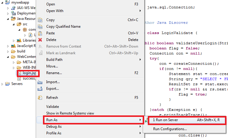 Java Discover: Simple login page using JSP
