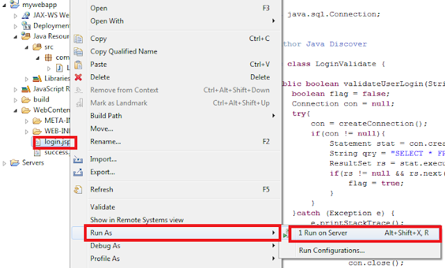 Simple login page using JSP - Java Discover