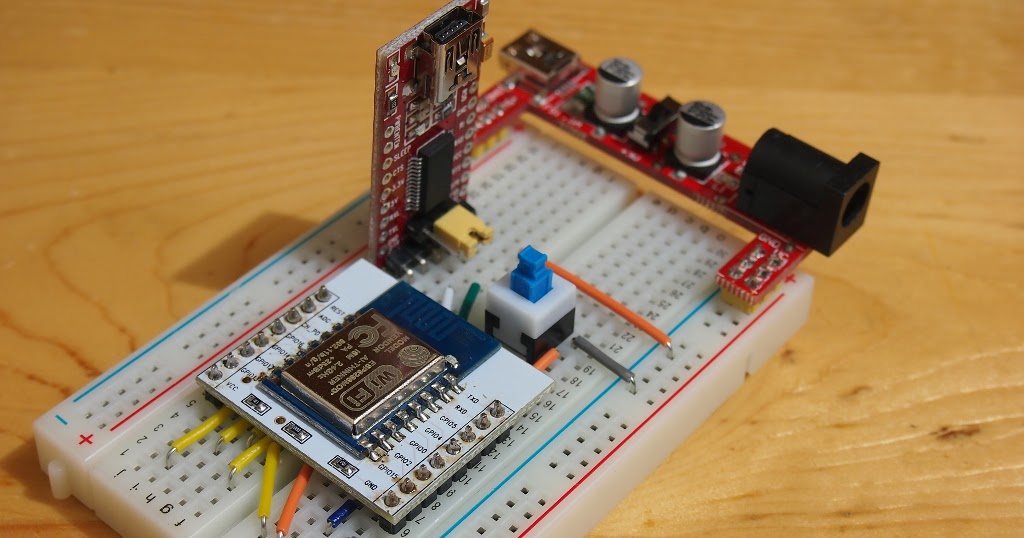 Arduino-er: Fit ESP-12 Breakout Board on breadboard