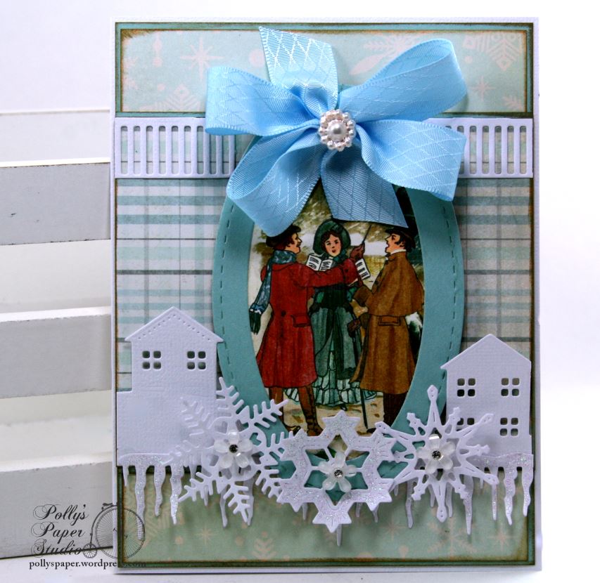Carolers Christmas Greeting Card by Ginny Nemchak - Cheery Lynn Designs ...