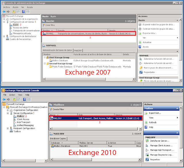 Pantallazos.es: Microsoft Exchange: Averiguar la versión. - Parte 1