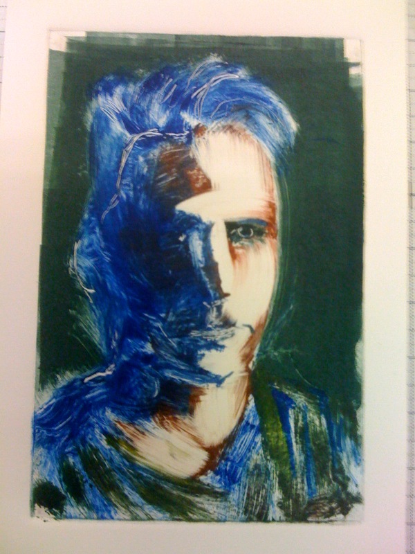 Monotype Printmaking: Additive and Subtractractive Self Portraits (from ...