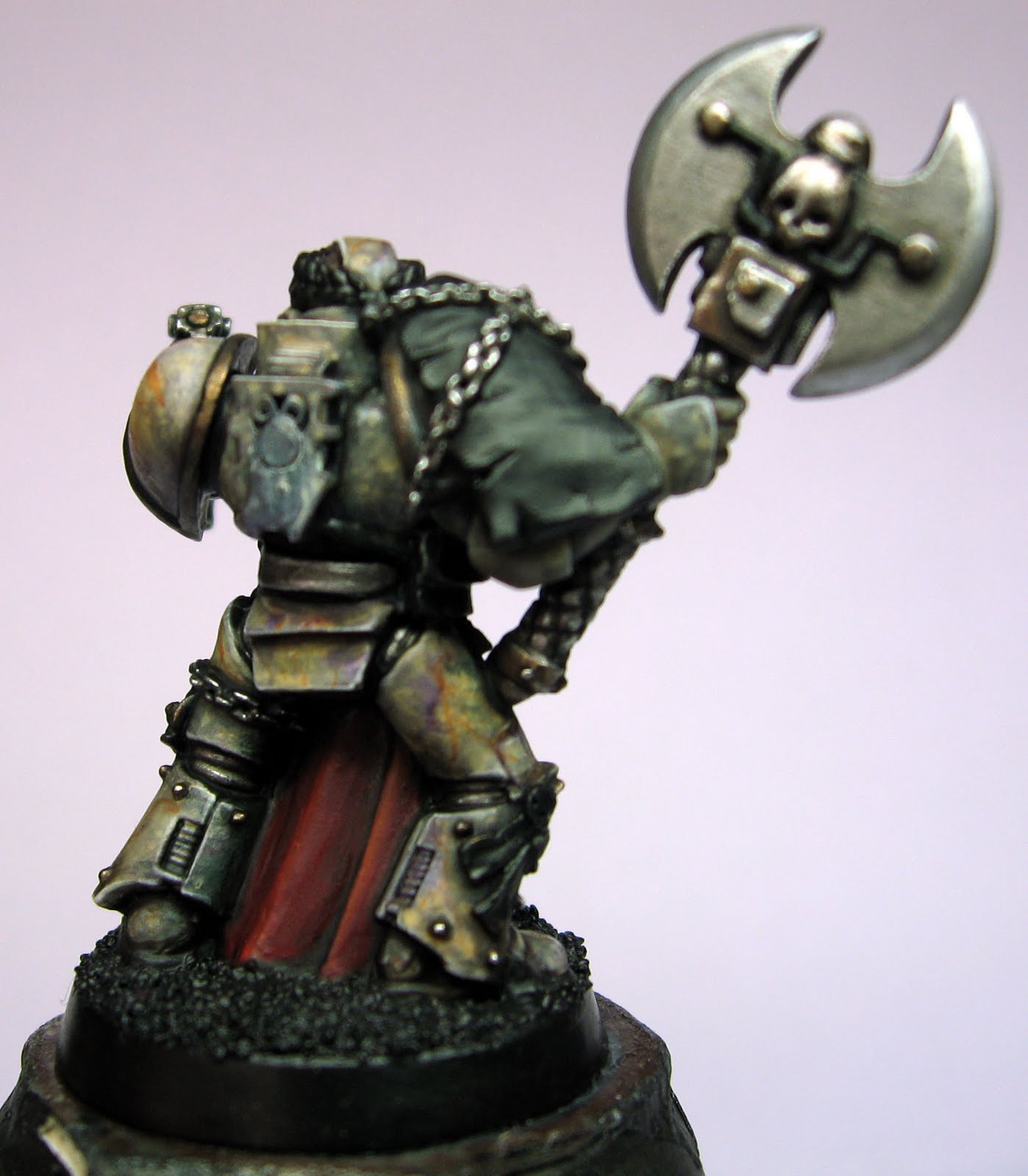 Burned Brush: Inquisitor in power armour - metallics painted