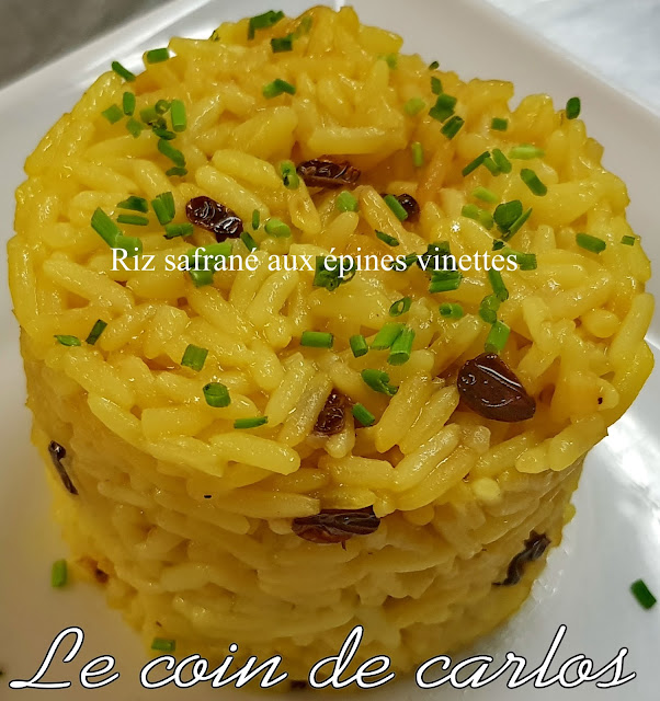 Le coin de Carlos: Riz safrané aux épines vinettes