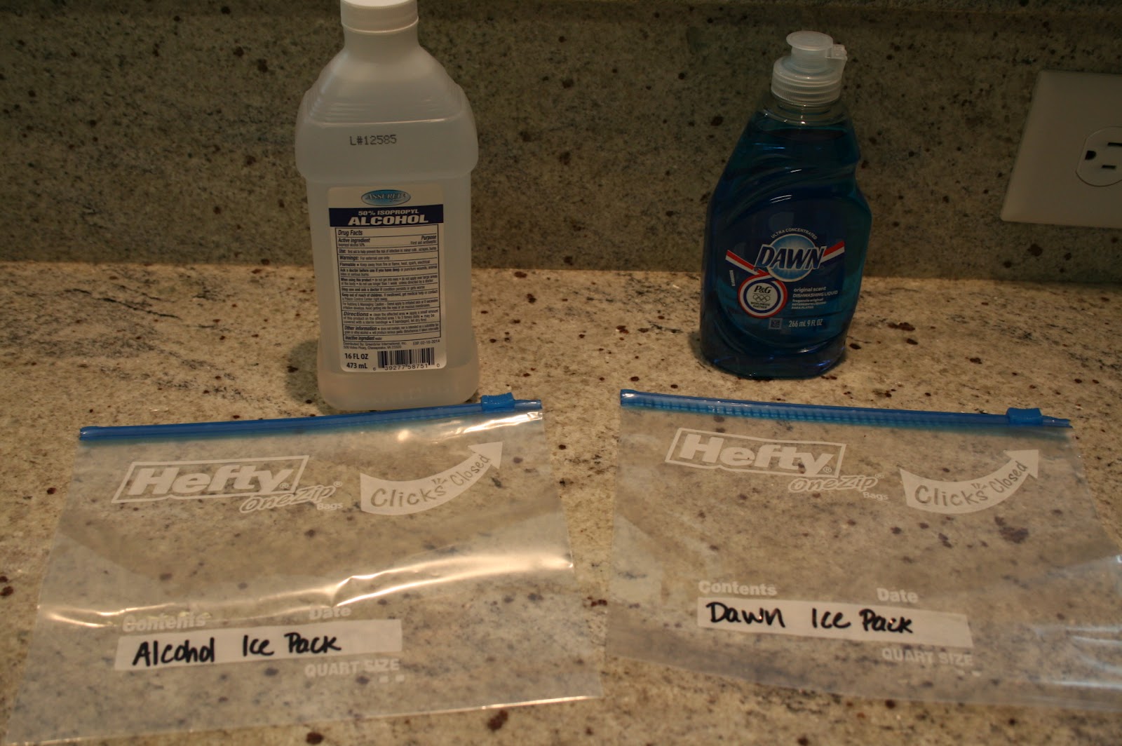 Cupp of Life: Pinterest Challenge #26 & #27 - Homemade Ice Packs