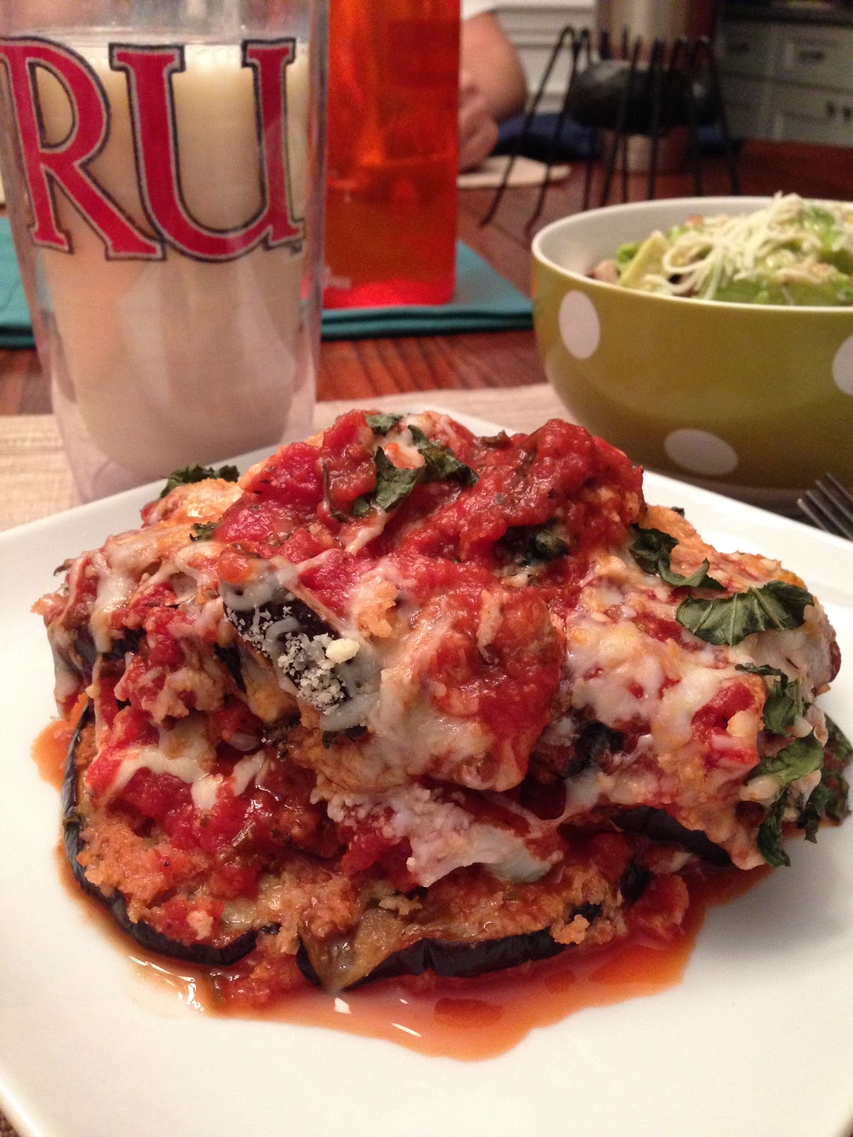 Tan Lines & Slim Waistlines : Baked Eggplant Parmesan