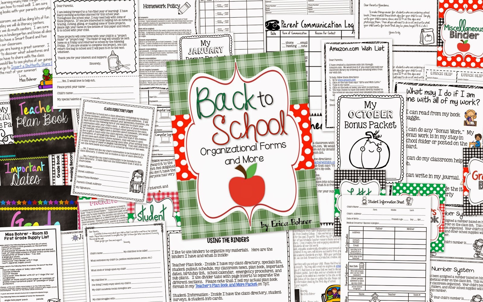 Back to School Plans for the First Week of First Grade