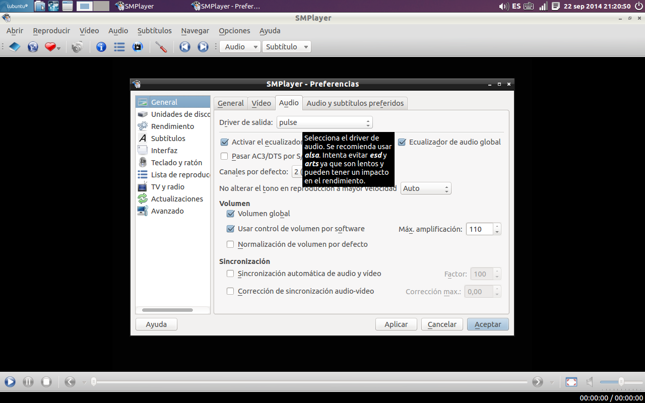 Lubuntu con javi: PulseAudio y Pavucontrol con lubuntu