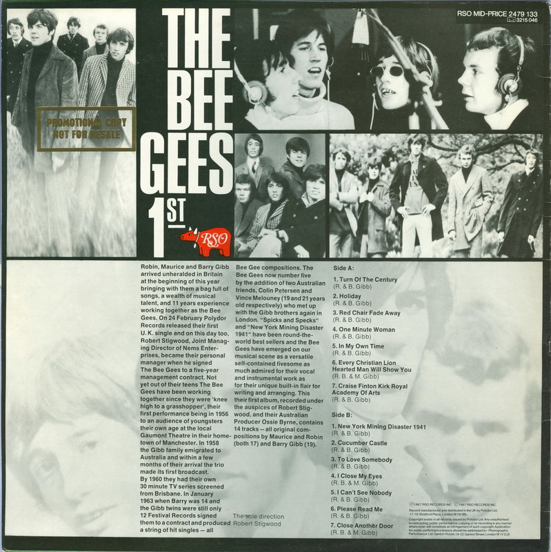 ENTRE MUSICA: BEE GEES - ' 1st (1967)