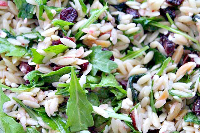 The Bleu Goose: Tri Colored Orzo Salad