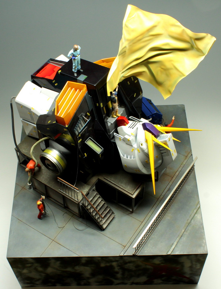 Custom Build: Full Scratch nu Gundam Head "Londo Bell's Flagship Machine"