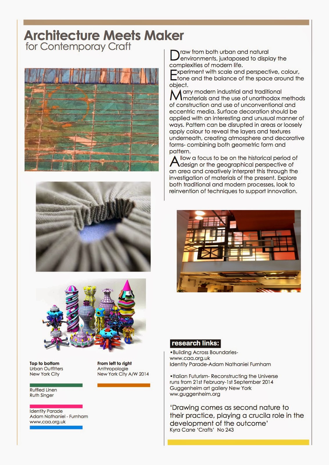 The Designer Maker: Project Themes