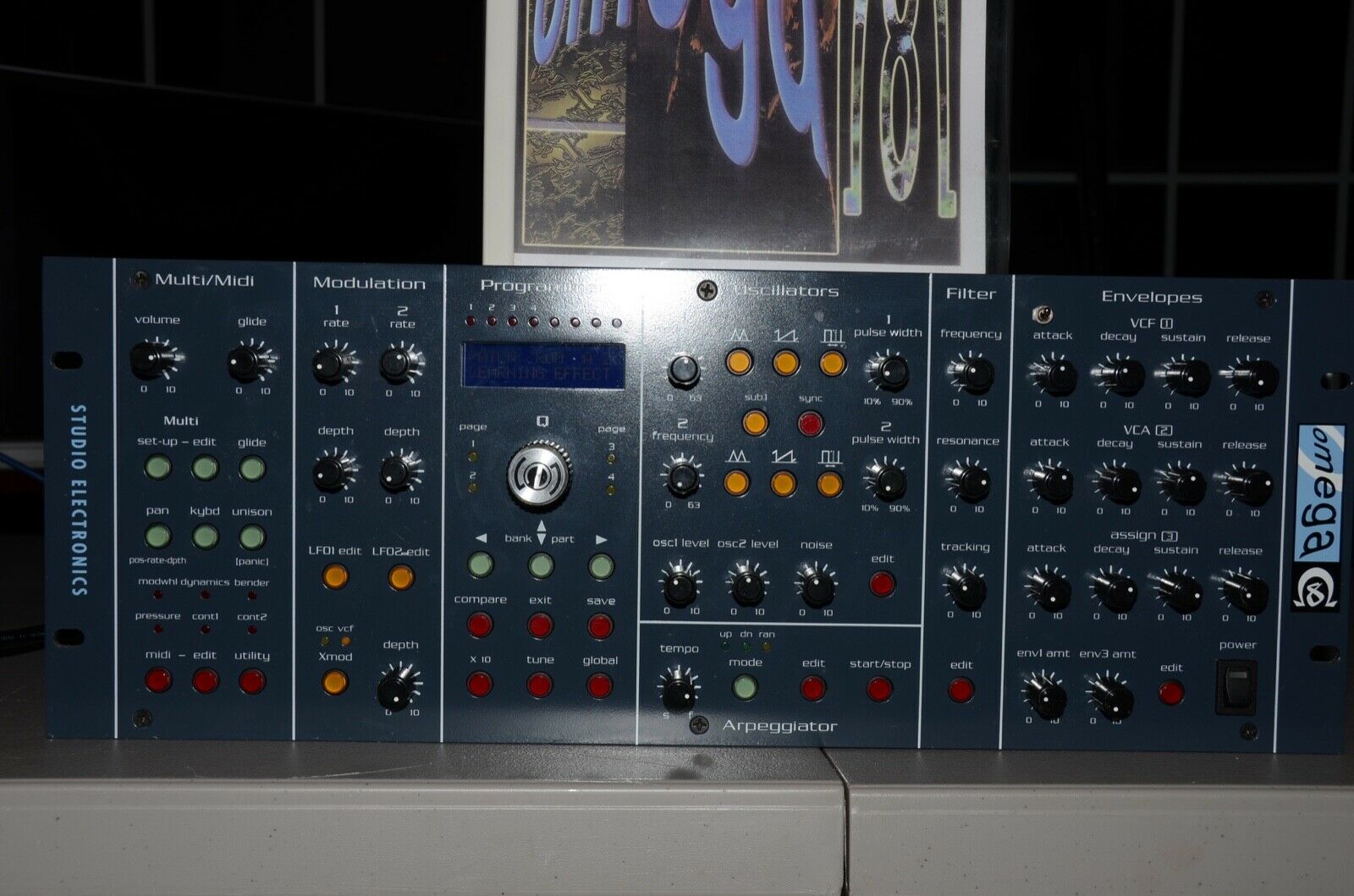 MATRIXSYNTH: Studio Electronics Omega 8 Rack Analog Synthesizer SN 1226