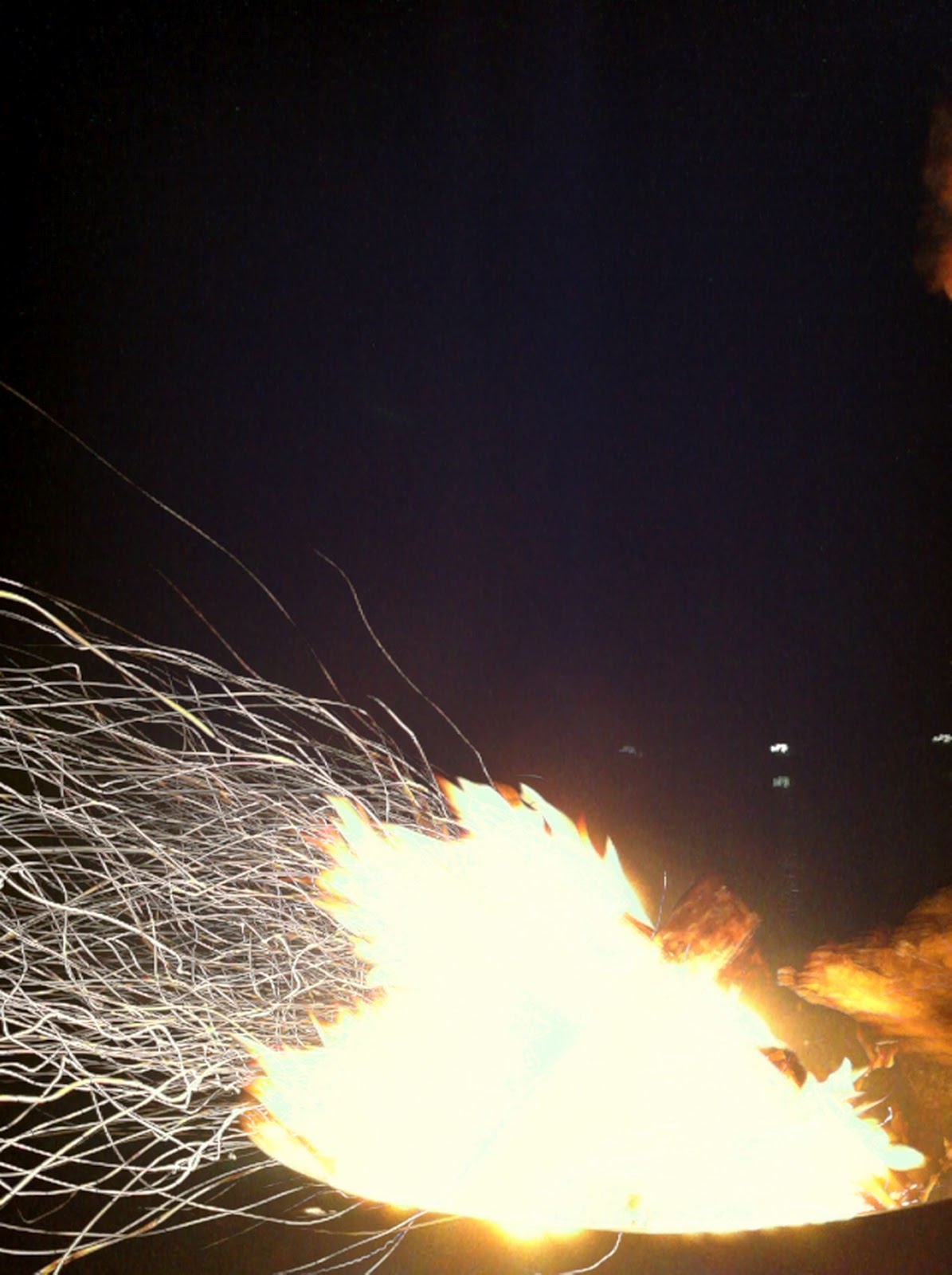 Campfire spark trails with Slow Shutter Cam app for iPhone [Stellar ...