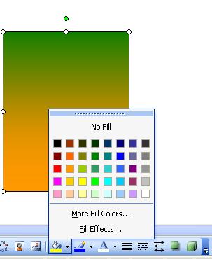 Fill Effects in Object: Microsoft Word 2003 - www.etutorialnotes ...