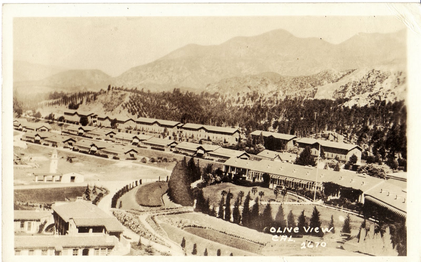 Olive View Medical Center in Sylmar Postcard | San Fernando Valley Blog