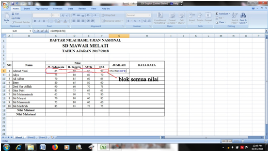 Rumus & Fungsi Pada Ms. Excel
