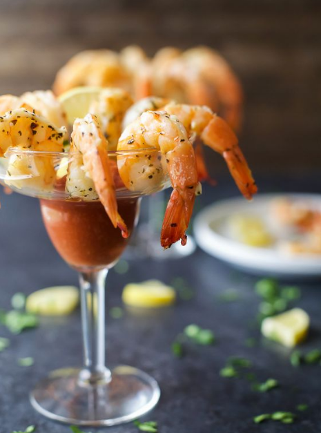 Garlic Herb Roasted Shrimp With Homemade Cocktail Sauce Dessert
