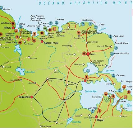 Diccionario Geográfico de Holguín, Cuba: Holguín norte