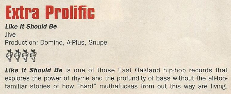 HipHop-TheGoldenEra: Album Review : Extra Prolific - Like It Should Be ...