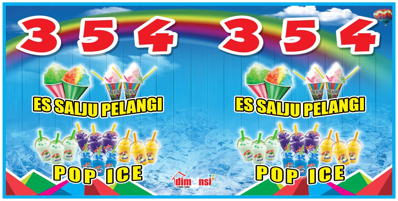 Banner Minuman Pop Ice
