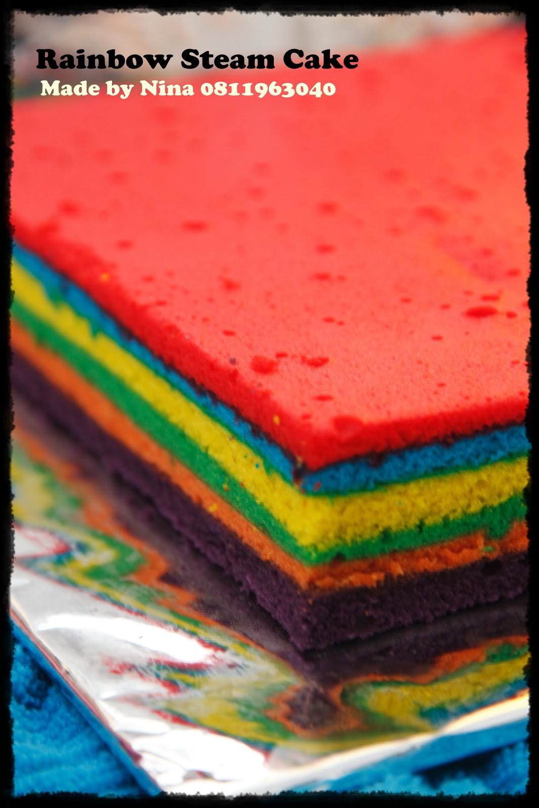 Nanina Kitchen: Rainbow steam cake