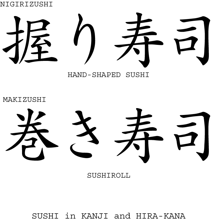 漢字日本 (Kanji Japan): "寿司"Sushi is the most famous Japanese foods!