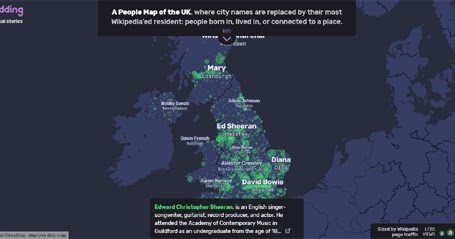 Maps Mania: The Most Famous People in the UK