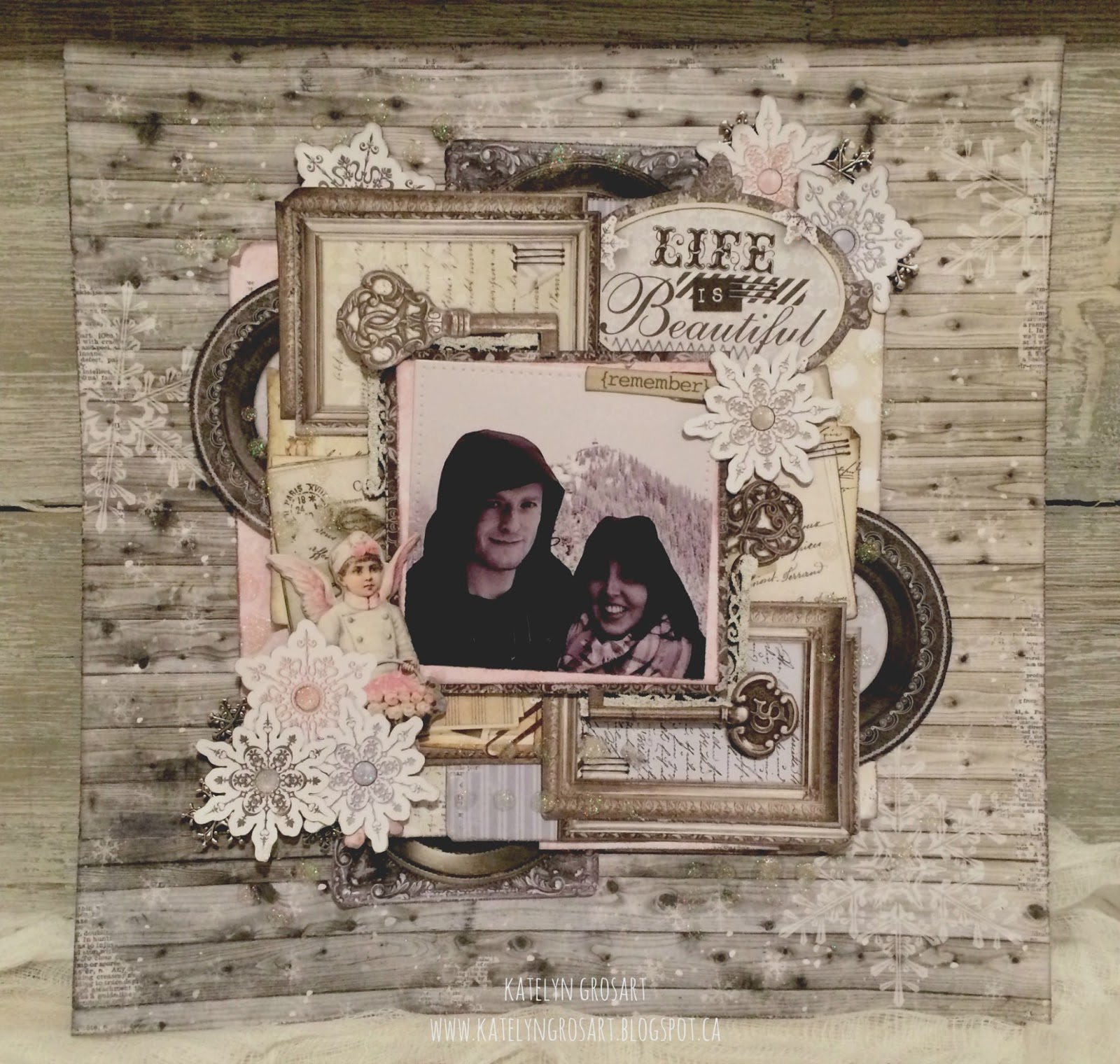 A Creative Journey Life Is Beautiful Scrapbook Layout A Creative Journey Life Is Beautiful Scrapbook Layout