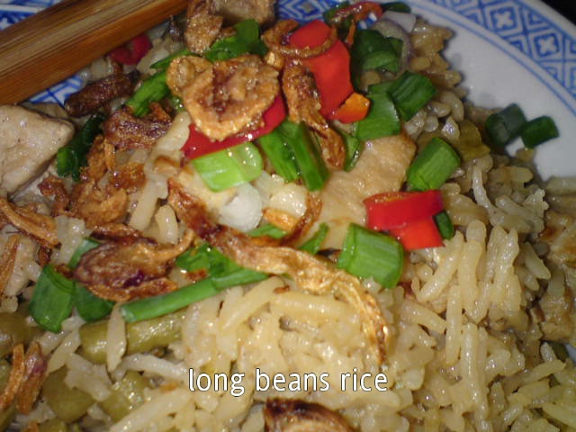 Cooking Pleasure: Long Beans Rice
