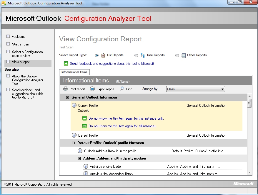Outlook Configuration Analyzer Tool (OCAT )|ketopc