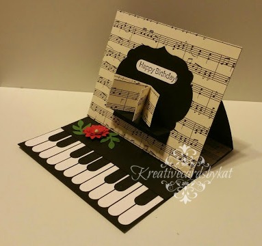 Kreative Cards By Kat: Piano Easel card