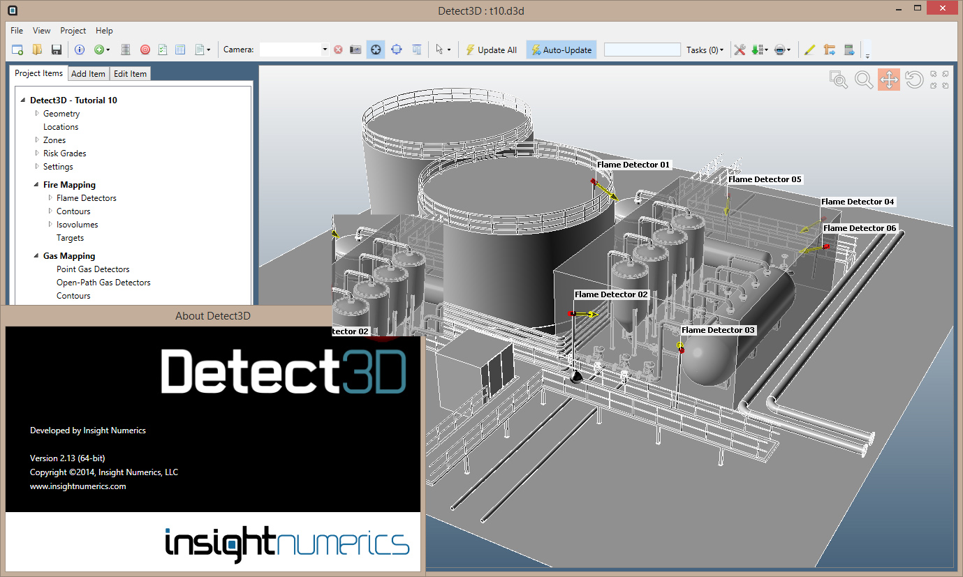 Insight Numerics Detect3D v2.13 x64 ~ Simulación de Procesos Químicos