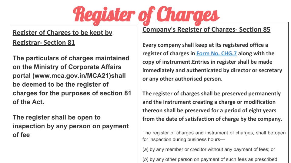Reconceiving the provision of Charges