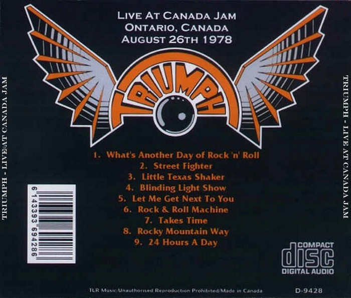 Rock Anthology: Triumph - Live At Canada Jam (1978-08-26) FLAC
