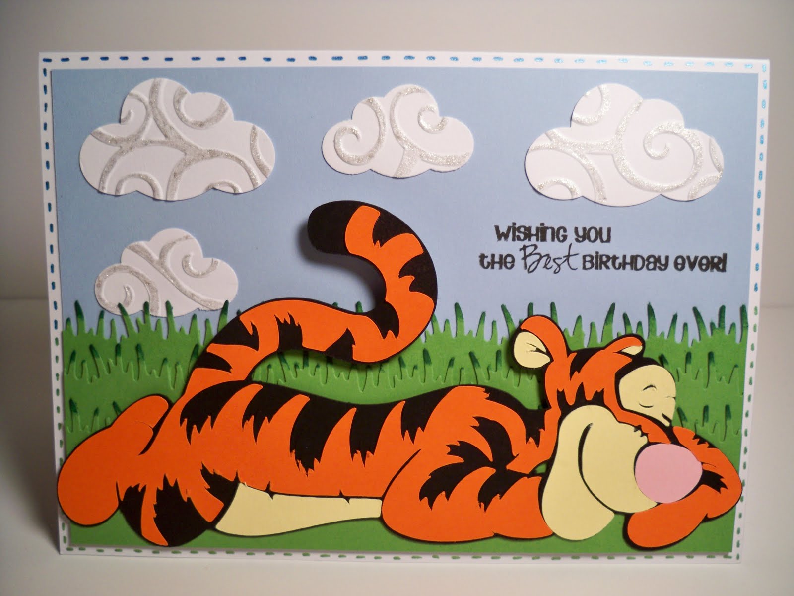 Card Creations & More by C: Flaunt if Fridays - Birthday Card - Tigger