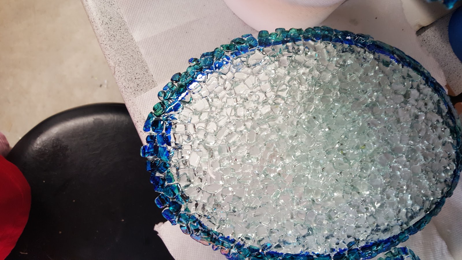 DEBORAHREAD.COM: More Tempered glass plates - with alcohol inks