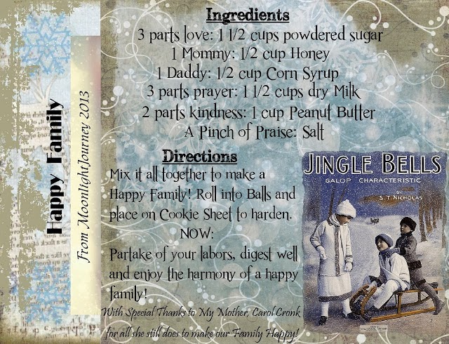 MoonlightJourney: Fourth Day Of Christmas Recipe Card Freebie!