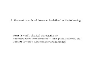 Learn Art History: Slide ID and Form, Context, Content