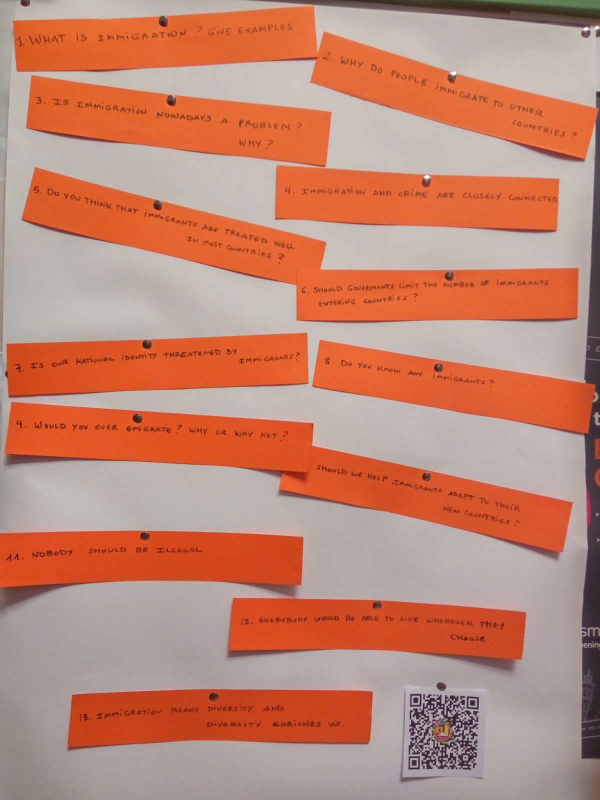 Let's talk about immigration - IES La Rosaleda Multilingual Project