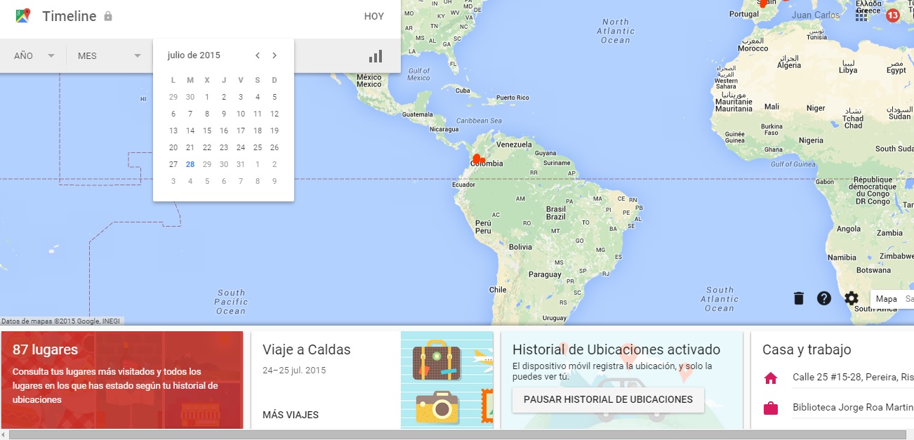 Geotics: Nueva actualización de la línea de tiempo (historial de ...